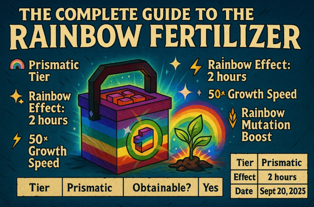 How to Get and Use the Rainbow Fertilizer in Grow A Garden – gw2goldvip